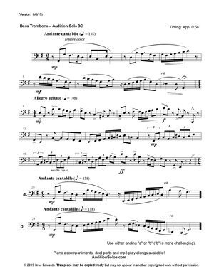 (PDF) Bass Trombone - Audition Solo 3C