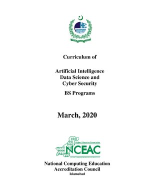 (PDF) Artificial Intelligence Data Science And Cyber Security BS Programs - Download