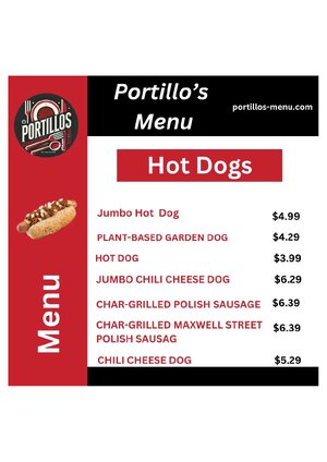 Portillo's Menu With Prices | PDF | Chesser Resources