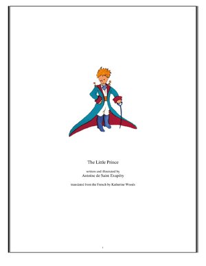 The Little Prince Novella by Antoine de Saint-Exupéry | PDF