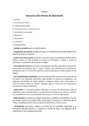 (PDF) Anexo 1 Estructura Del Informe De Laboratorio Es Document - Download