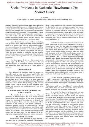Social Problems in Nathaniel Hawthorne’s The Scarlet Letter | PDF