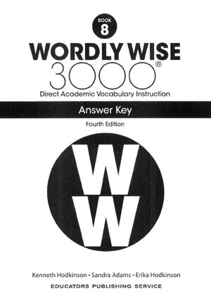 Wordly Wise Book 8 Answer Key | PDF