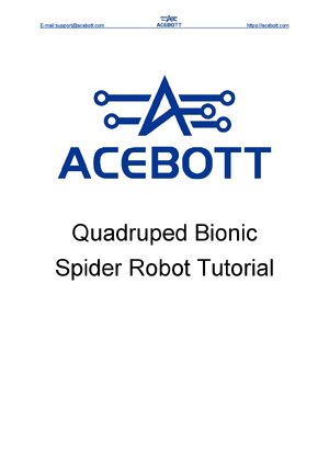 How To Build Acebott Quadruped | PDF | Chesser Resources