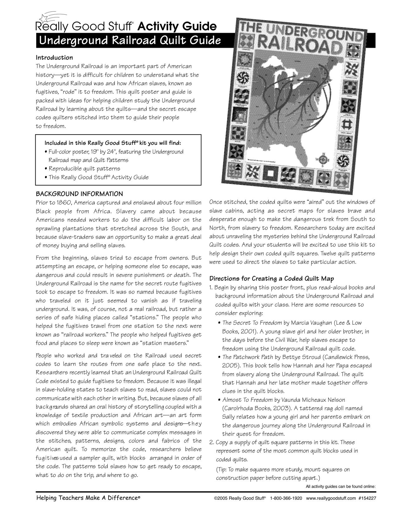 Underground Railroad Quilt Blocks | PDF | Chesser Resources