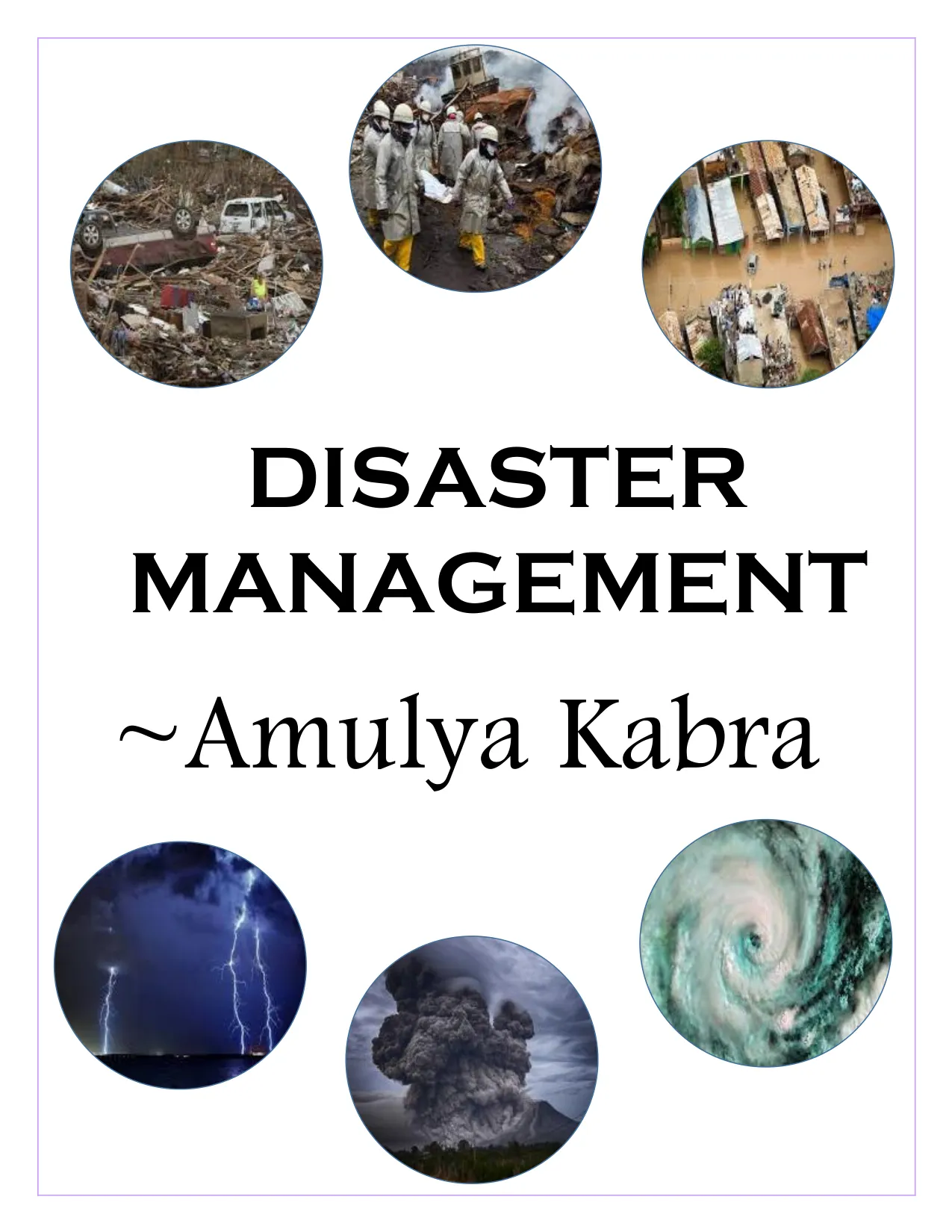 (PDF) SST Class9 Disaster Management Project - Download