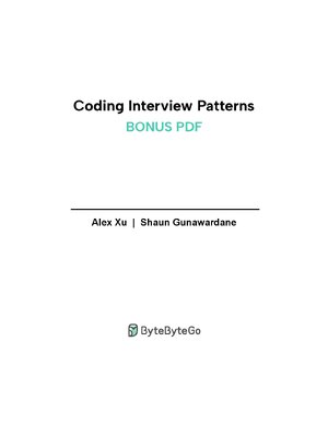 (PDF) Coding Interview Patterns Nails Your Interview Alex Xu 2024 ...
