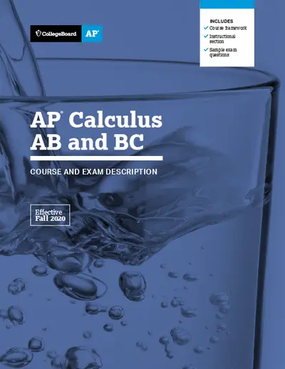 Ap Calculus Ab And Bc Course And Exam Description - PDF Download